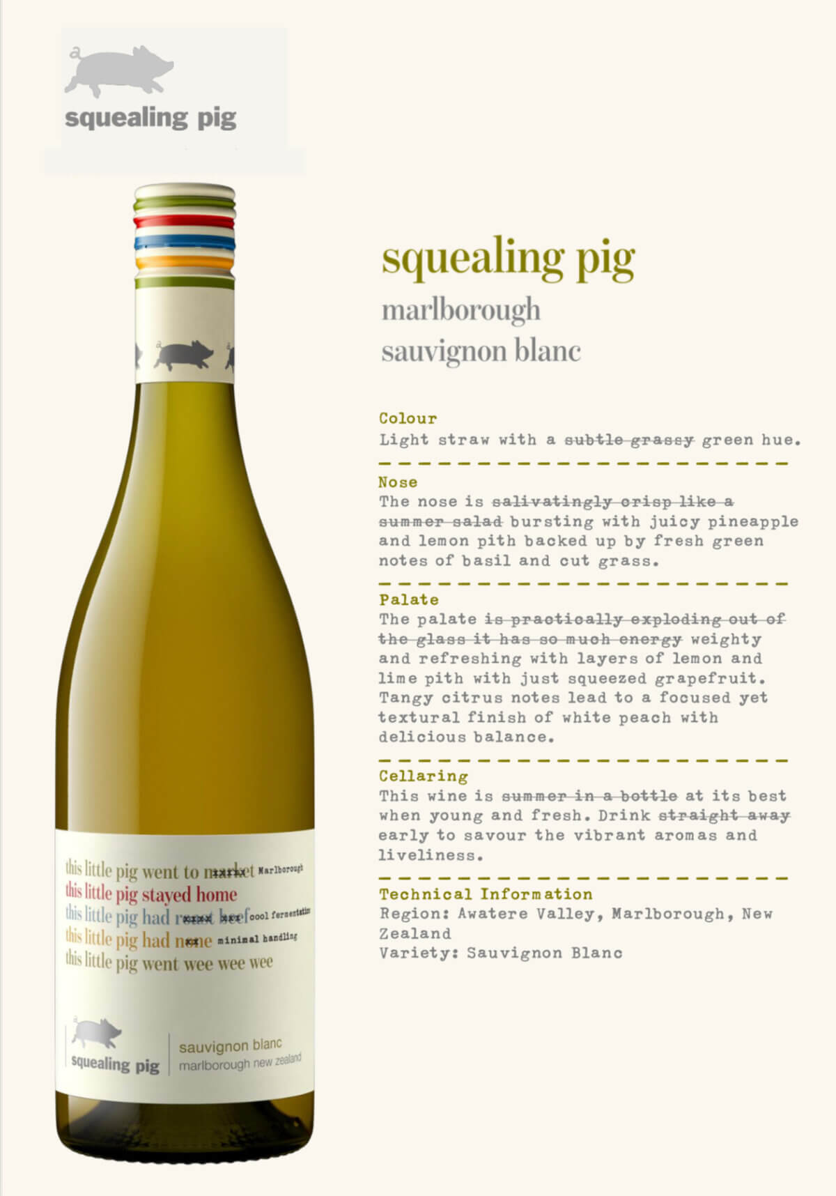 Squealing Pig | The Shaker & Vine
